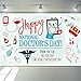 Amazon.com: Happy Doctor's Day Banner Backdrop Decorations, National ...