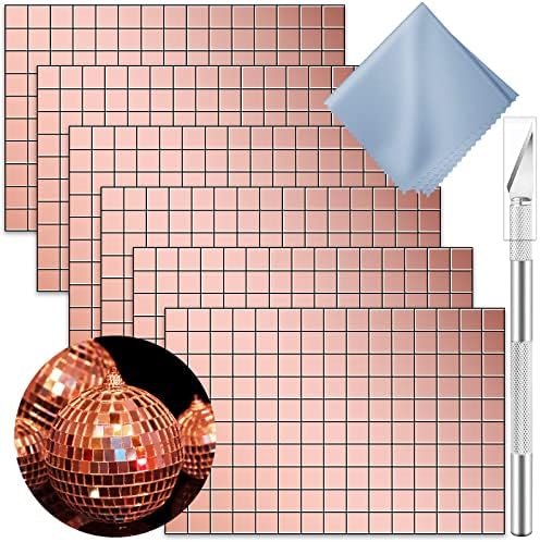 Amazon.com: 10800 Pcs Self Adhesive Mirrors Mosaic Tiles Glass Square ...