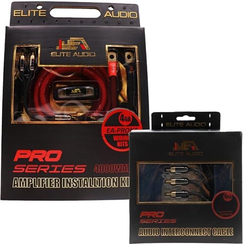 Amazon.com: Elite Audio, EA-PROK4 + EA-PRO617, Pro Series Amplifier ...