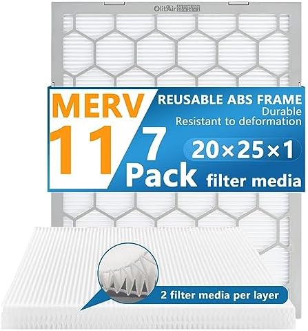 Amazon.com: Aerostar 20x25x1 MERV 6 Pleated Air Filter, AC Furnace Air ...