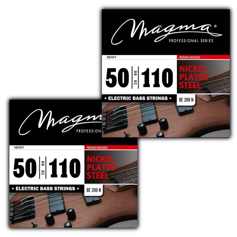 Snapklik.com : Magma Heavy Electric Bass Strings - Nickel Plated Steel, 50-110 Gauge Long Scale ...