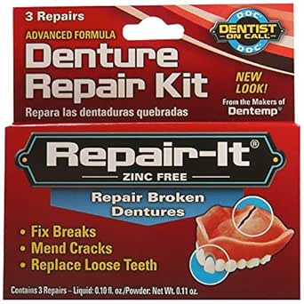Majestic D.O. C Dentino Repair Kit - Broken Denture Repair Kit ...