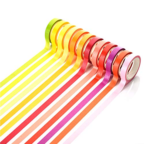 Juego de 40 rollos de cinta washi decorativa de color caramelo, cinta ...