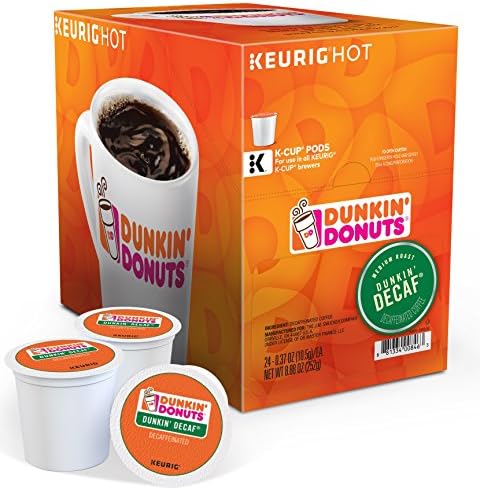 Amazon.com: Dunkin' Decaf Medium Roast Coffee, 88 Keurig K-Cup Pods ...