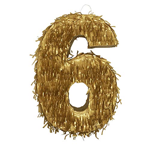 Lytio Golden Number 6 Small Pinata Limited Edition Perfect for a 6th ...