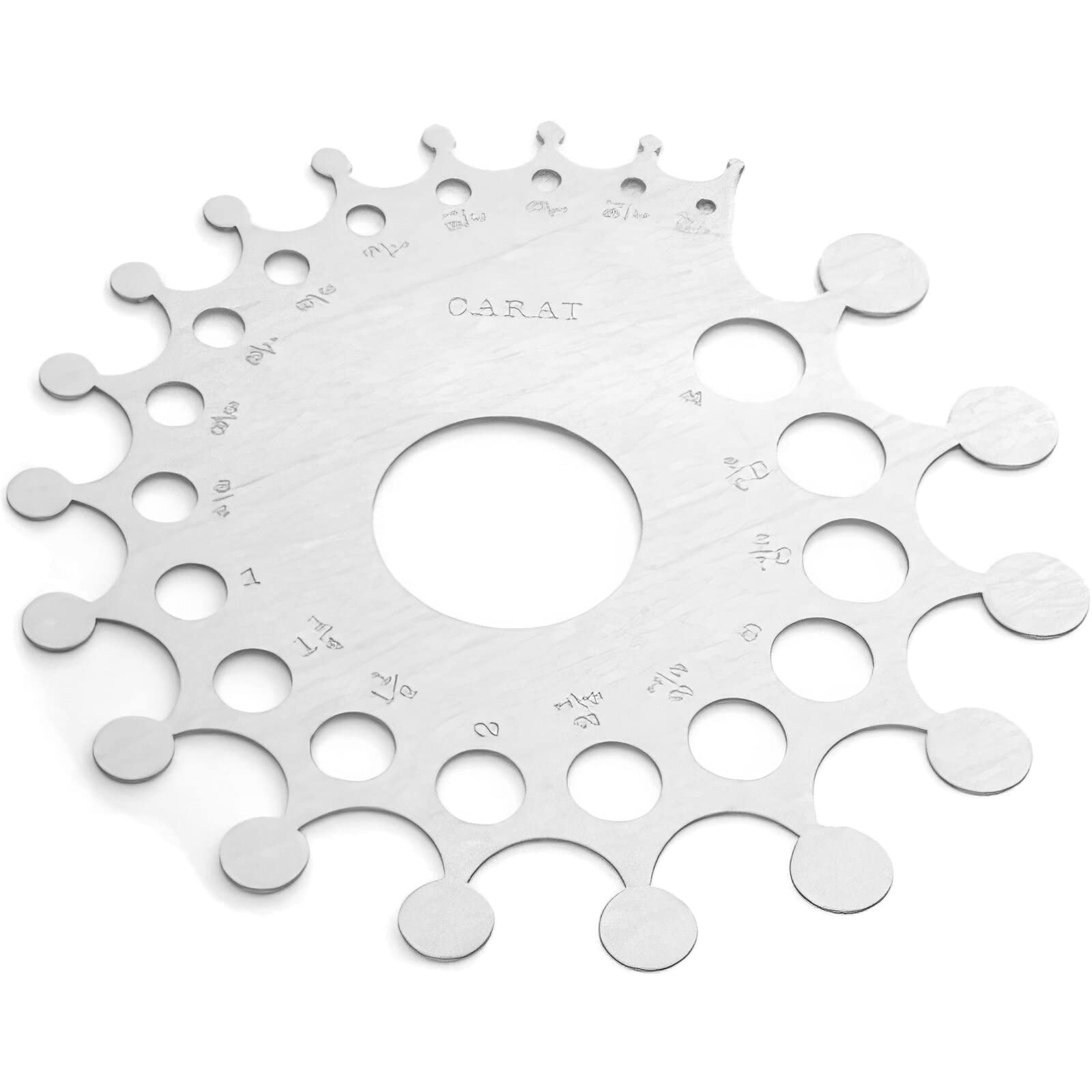 Amazon.com: Gemologist Diamond Sizing Carat Gauge Tool : Arts, Crafts ...