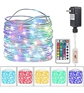 Color Changing Rope Lights: Outdoor String Lights with Plug & Remote ...