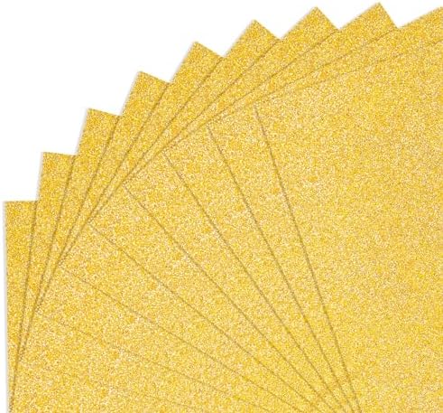 A4 Gold Glitter Paper - Non-Shed Sparkle Craft Sheets 250gsm - Bling ...