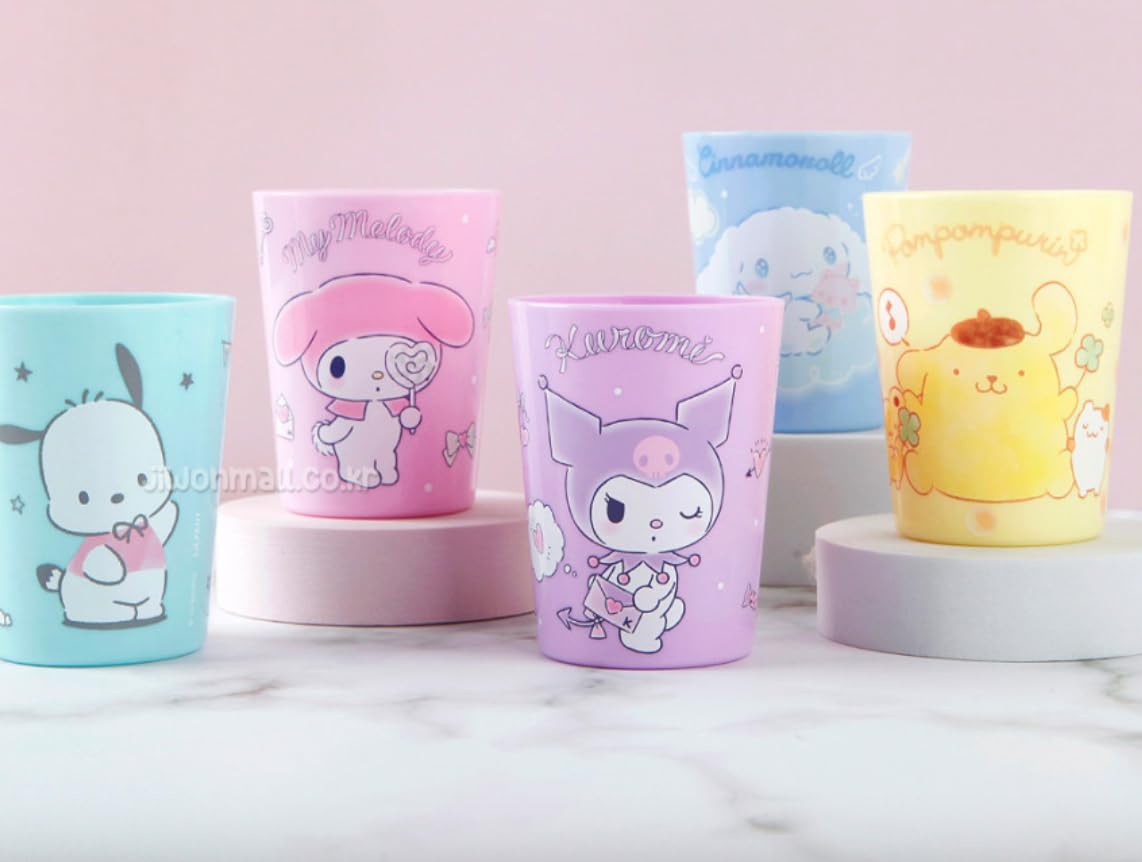 Amazon.com: Bandal & Neoul Sanrio Friends Cups Set of 5 - Assorted ...