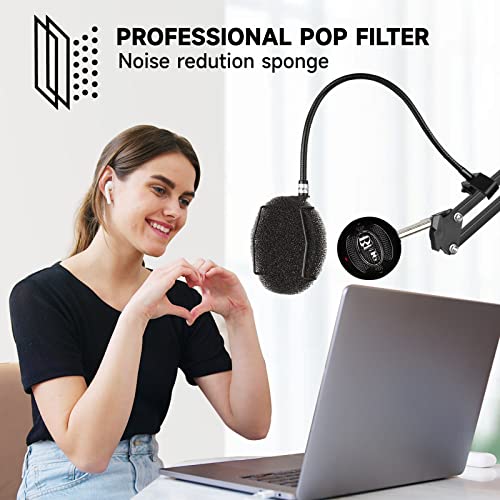 Snapklik.com : Microphone Pop Filter For Blue Yeti,Blue Snowball,Hyperx ...
