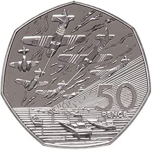 1994 D-Day Great Britain Britannia Proof 50P Old Large Fifty Pence ...