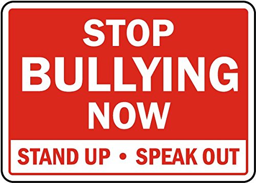 Stop Bullying Now Stand Up Speak Out Sign, 5" X 3.5": Amazon.com ...
