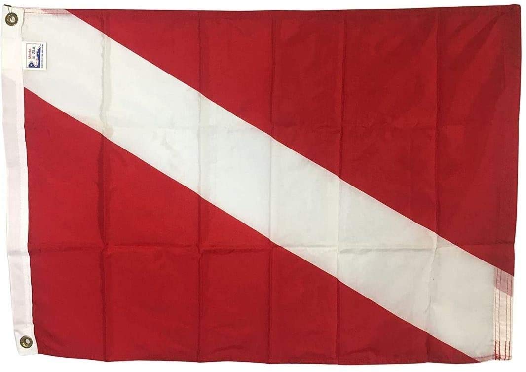 Amazon.com : 20x30" Diver Down (Scuba Skin Diver) Nautical Boat Signal ...