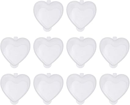 Amazon.com: SOIMISS Clear Container Heart Cup 100PCS Heart Shaped ...