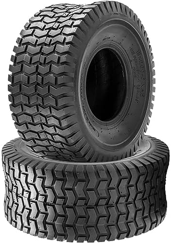 Amazon.com: 15x6-6 15x6.00-6 Lawn Mower Tractor Cart Turf Tires15x6x6-Set 2 : Patio, Lawn & Garden