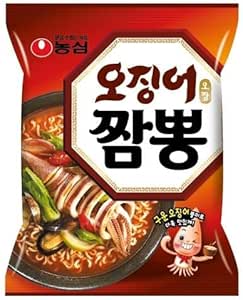 Amazon.co.jp: いかちゃんぽん 124g、2袋・【韓国食品】 韓国食品 韓国食材 韓国ラーメン組み合わせは自由 インスタントラーメン 袋ラーメン ラーメン 美味しいラーメン ...