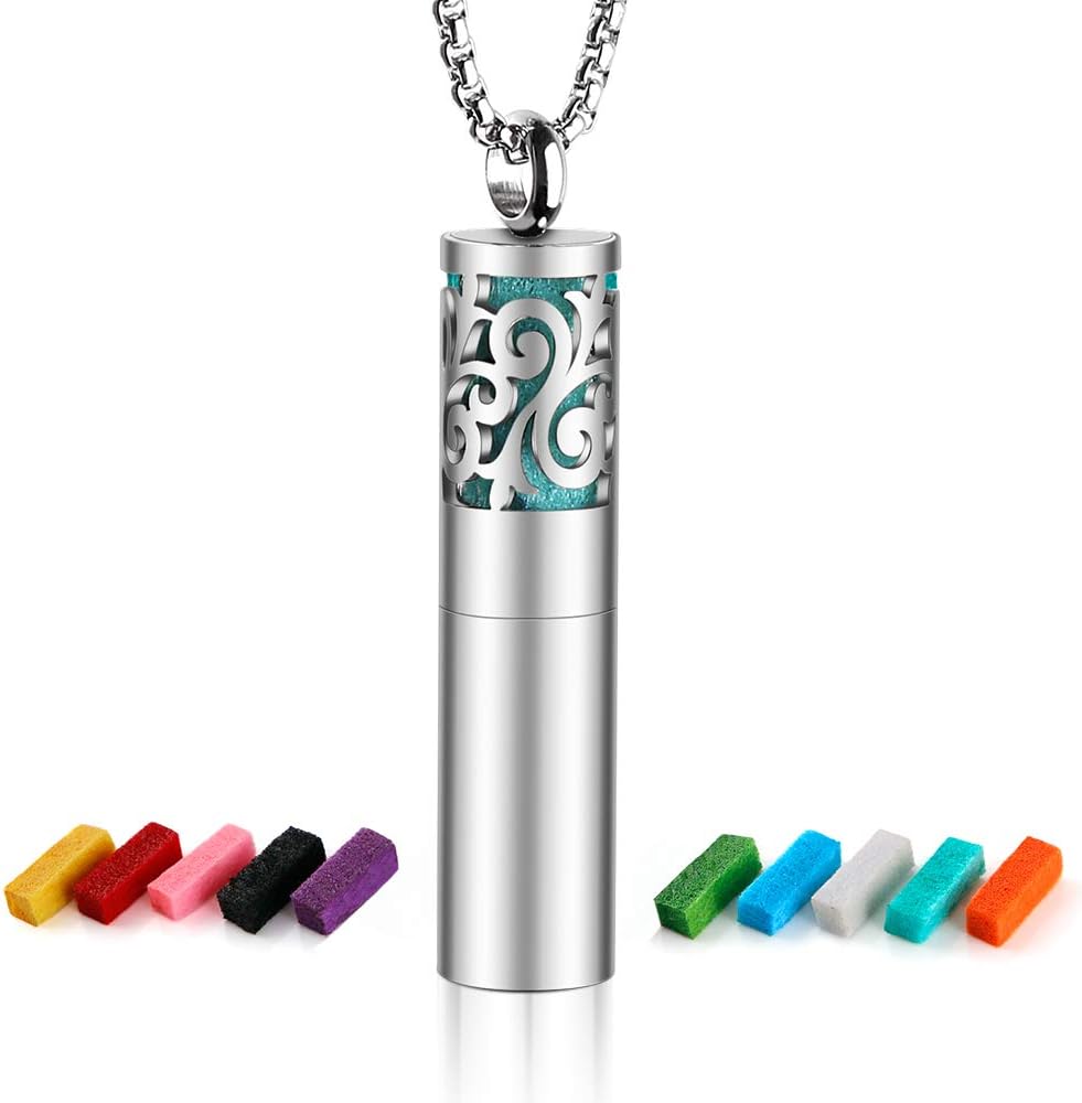Amazon.com: Sentir Essential Oil Necklace Diffuser - Patented Metal ...
