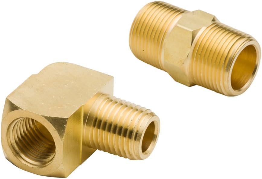 Amazon.com: Legines 1/4" Brass 90 Degree Barstock Street Elbow & 1/4 ...