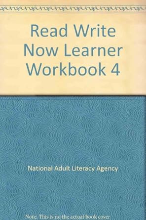 Amazon | Read Write Now Learner Workbook 4 | National Adult Literacy ...