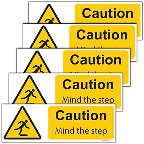 RDLCAR Mind The Steps Sign, Safety Caution - Hazard Warning Message ...