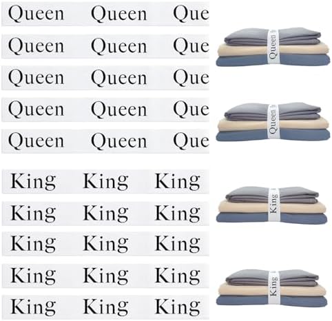 Amazon.com: 4Pcs Bed Sheet Organizer Bands Sheets Labels for Elastic ...