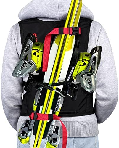 Amazon.com: skiguard Ski and Pole Carrier Strap Harness: Newly Designed ...