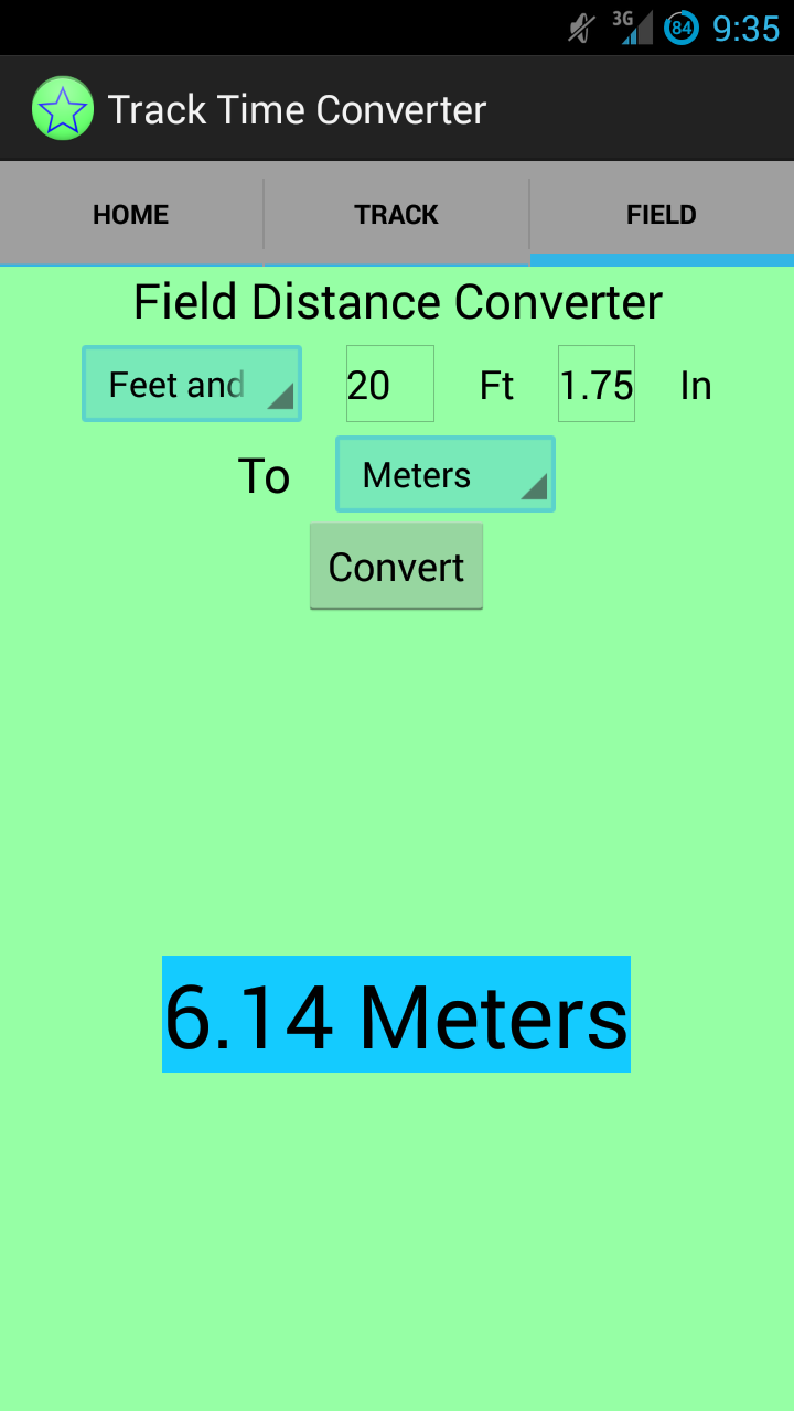 Track and Field Time Converter - App on Amazon Appstore