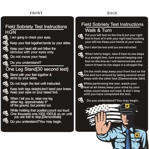 Amazon.com: Miranda Rights Card Metal, SFST Card Law Enforcement ...