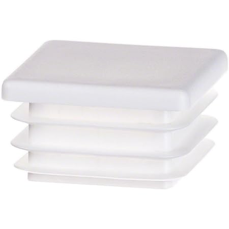 10 pcs. Square tubing end Cap 100x100 mm (3,94 x 3,94 inch) White ...