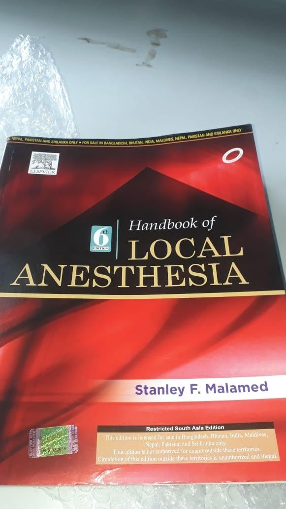 Buy Handbook of Local Anesthesia Book Online at Low Prices in India ...