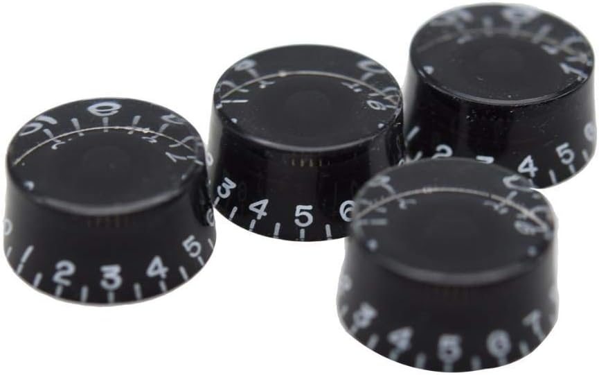 Dopro 4pcs USA(Imperial) LP Guitar Speed Dial Knobs 24 Fine Splines ...