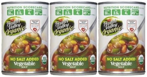 Amazon.com : HEALTH VALLEY Organic No Salt Vegetable Soup, 15 OZ ...