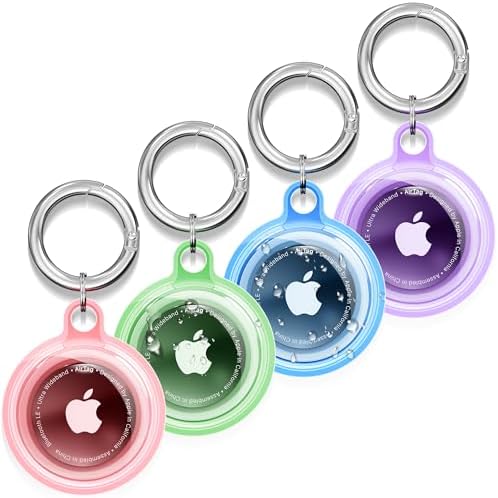 Amazon.com: Dovick- Waterproof Airtag Keychain Holder Case,Screw Full ...