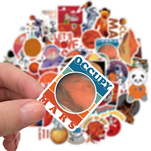 50 Pcs Mars NASA Stickers|Vinyl Decal Merchandise Laptop Stickers Mars ...