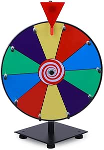 Amazon.com: Nisorpa Spinning Prize Wheel 12 inch Tabletop Spinner for ...
