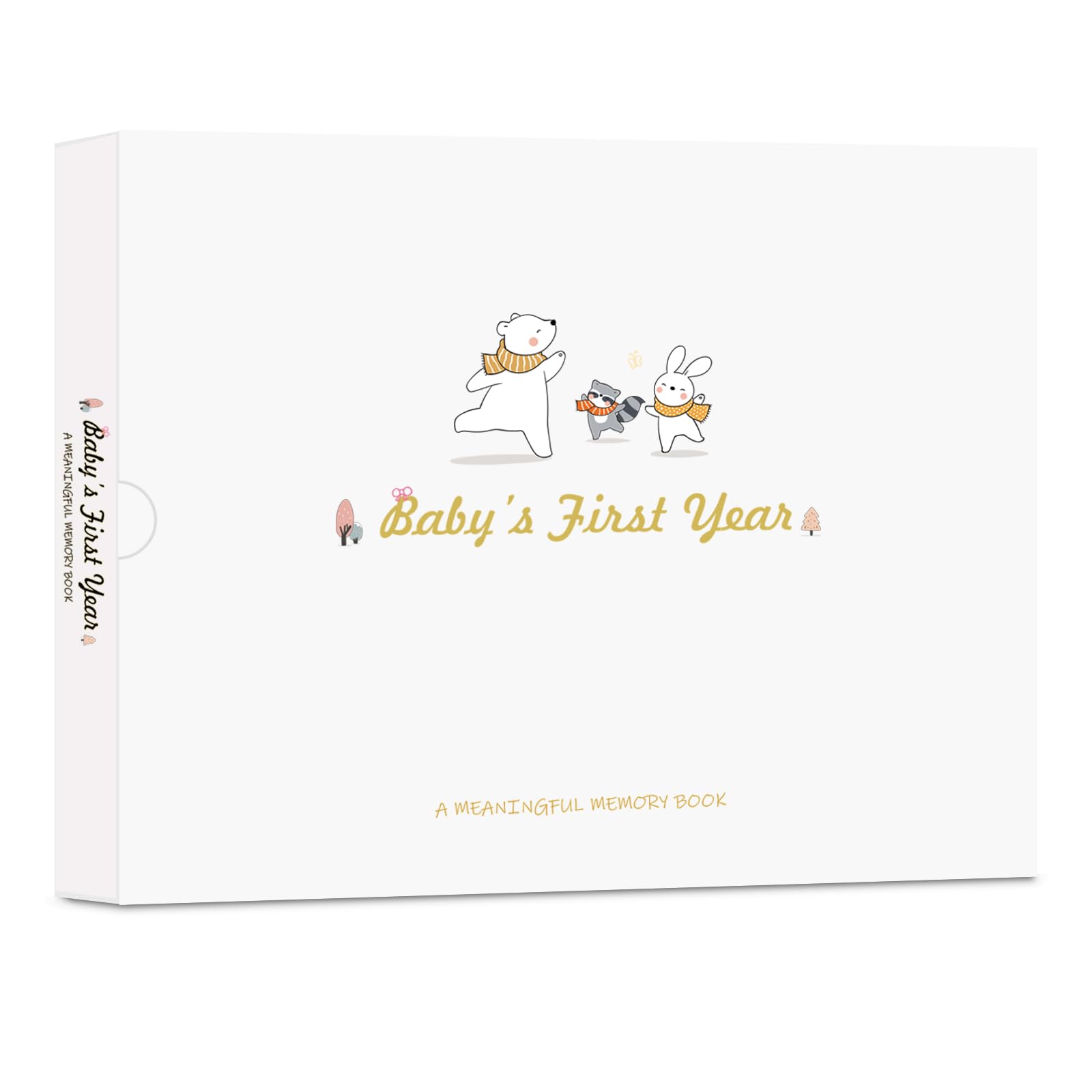 Amazon.com: Baby Book Keepsake for Boys & Girls - Baby's First Year ...
