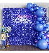Amazon.com : Qcity Silver Shimmer Wall Backdrop 36PCS, Black Back Not ...