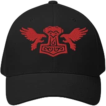 Thors Hammer Raven Mjolnir Cap Norse Mythology Thor Mjollnir Pagan ...