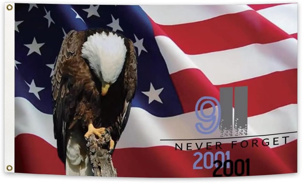 Amazon.com : 9/11 Never Forget Flag- Vivid Color and Fade Proof ...