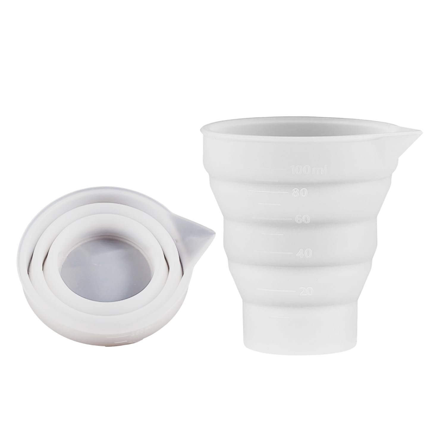 Dosing Ball for Liquid Detergent, 100ml Foldble Silicone Measuring Cup ...