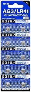 Amazon.com: SOMIMOSA LR41 Battery,AG3, L736, LR736, SR41 392 384 1.5V Alkaline Battery for ...