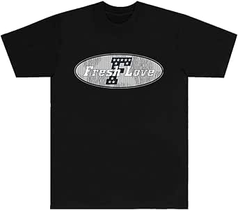 Fresh Love Logo Fashion T-Shirt Short Sleeved Unisex Round Neck Tee ...