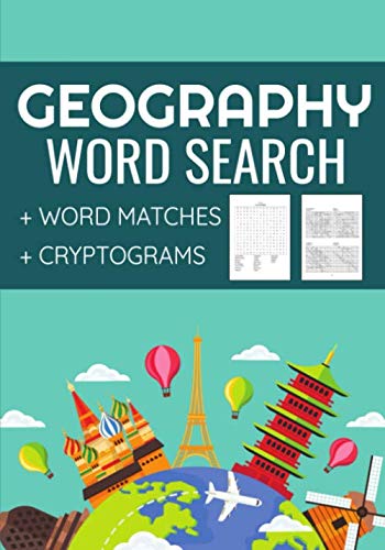 Geography Word Search: Challenging Workbook | Word Searches, Word ...