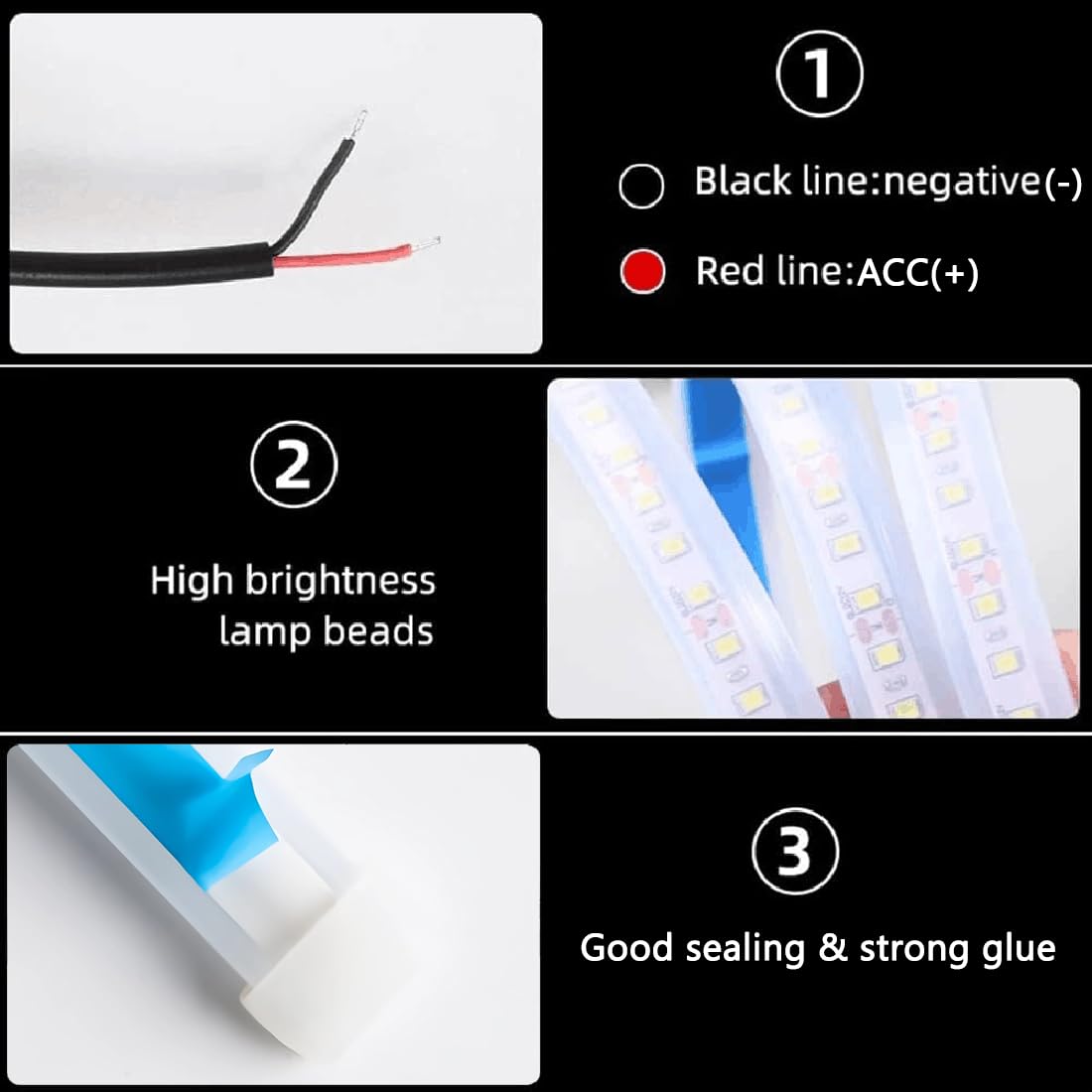 Snapklik.com : Car Hood Light Strip, 70 Inches Flexible Dynamic Led ...