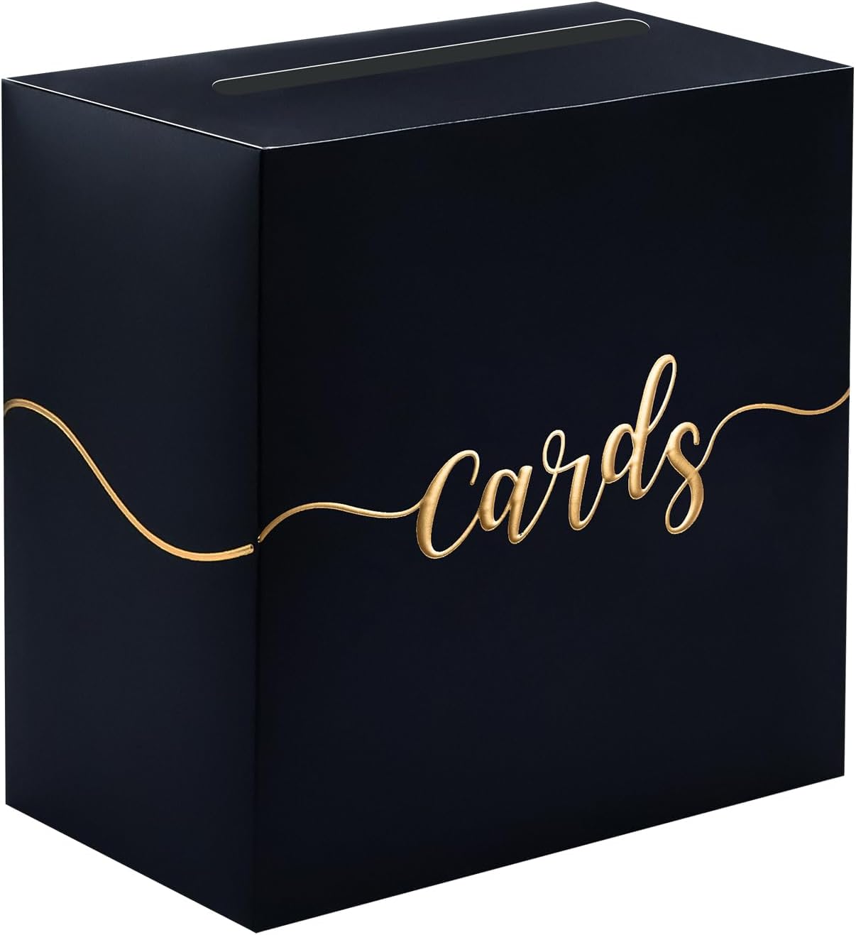 Amazon.com: SietDESEO Card Box for Party Black Card Box with Matte Gold ...