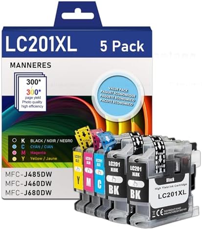Amazon.com: Brother LC201 Ink Cartridge (Black, Cyan, Magenta, Yellow ...