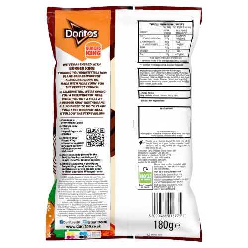 Doritos Burger King Flame Grilled Whopper, 180 g Grocery - Cheapest prices!