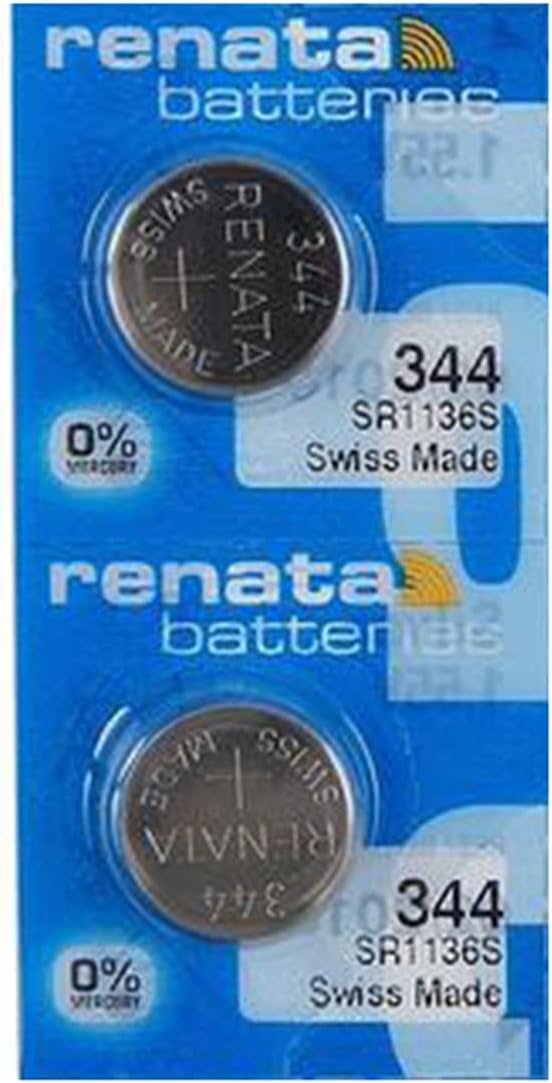 Amazon.com: #344 Renata Watch Batteries 2Pcs : Health & Household