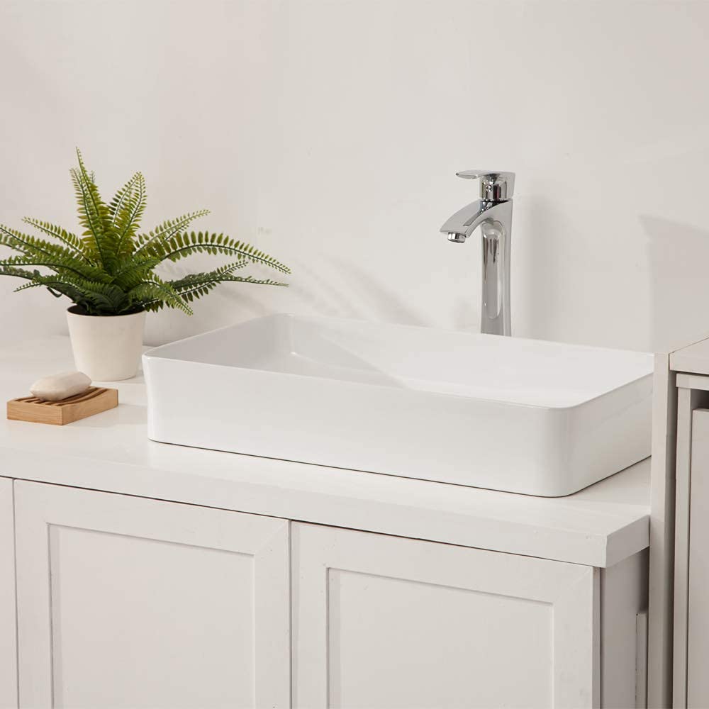 Snapklik.com : 24 Vessel Sink Rectangle - 24 X 14 Inch Bathroom Sink ...