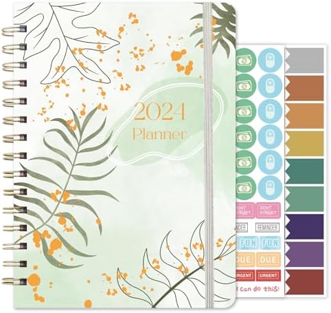 Amazon.com : Planner 2024 Academic Weekly Planner 6.1" x 8.5" Spiral ...
